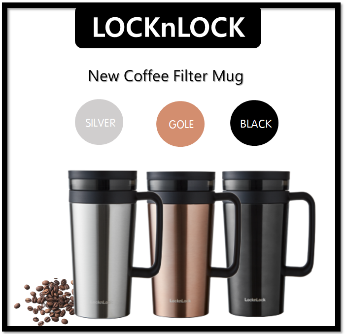 [LocknLock] New Coffee Filter Mug stainless mugTumbler 580ml/Mug for ...