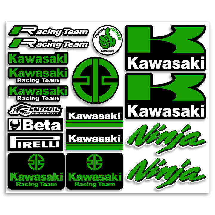 Waterproof Motorcycle Kawasaki Stickers Logo Decals For Ninja 650 750