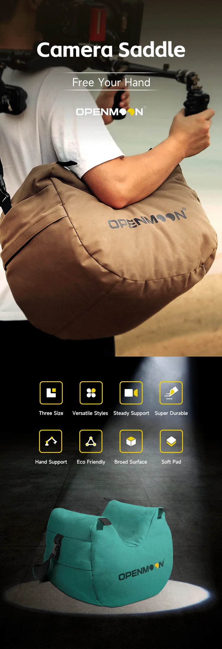 OPENMOON photography saddle bag saddle bag small camera special fixed ...