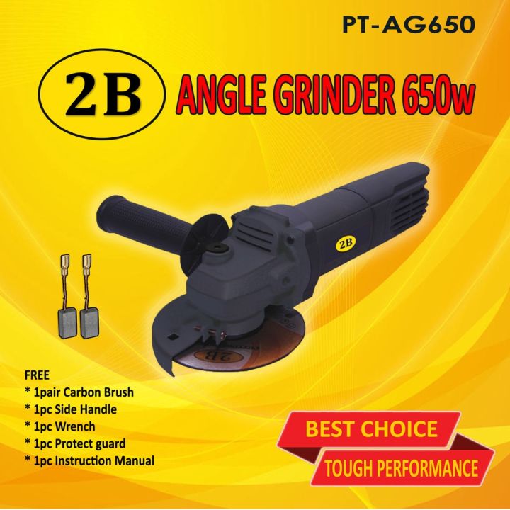 2B ANGLE GRINDER 650w (POWERTOOLS & ACCESORIES) | Lazada PH