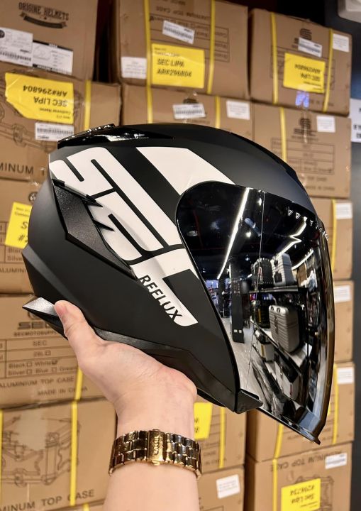 Sec Reflux Half face helmets dual visor(FREE CLEAR LENS) | Lazada PH