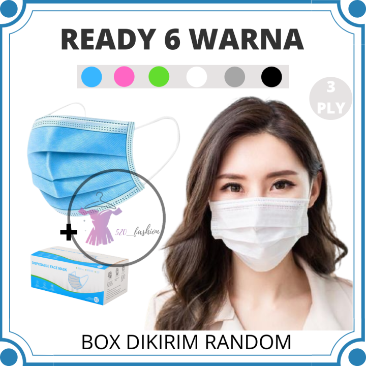 MASKER 3PLY ISI 50PCS DISPOSABLE FACE MASK / MASKER 3PLY ISI 50PCS ...