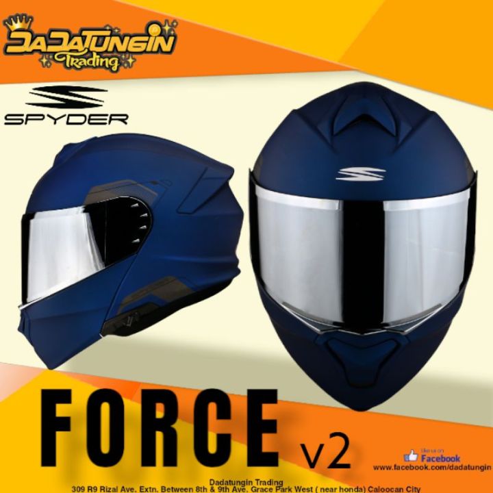 SPYDER Force v2 Modular Helmet + FREE Extra Clear Visor | Lazada PH