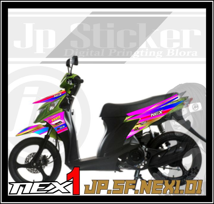 Sticker Striping Lis Variasi Nex 1 / Nex Old - Stiker Variasi Motor Nex ...