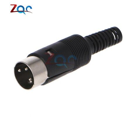 Male/Female DIN Plug Socket Connector 3/4/5/6/7/8 PIN Chassis cable ...