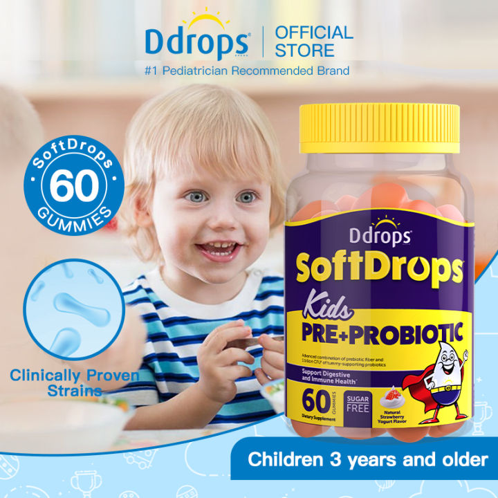 Ddrops Kids Probiotic Gummies - Supports Digestion & Gut Health ...