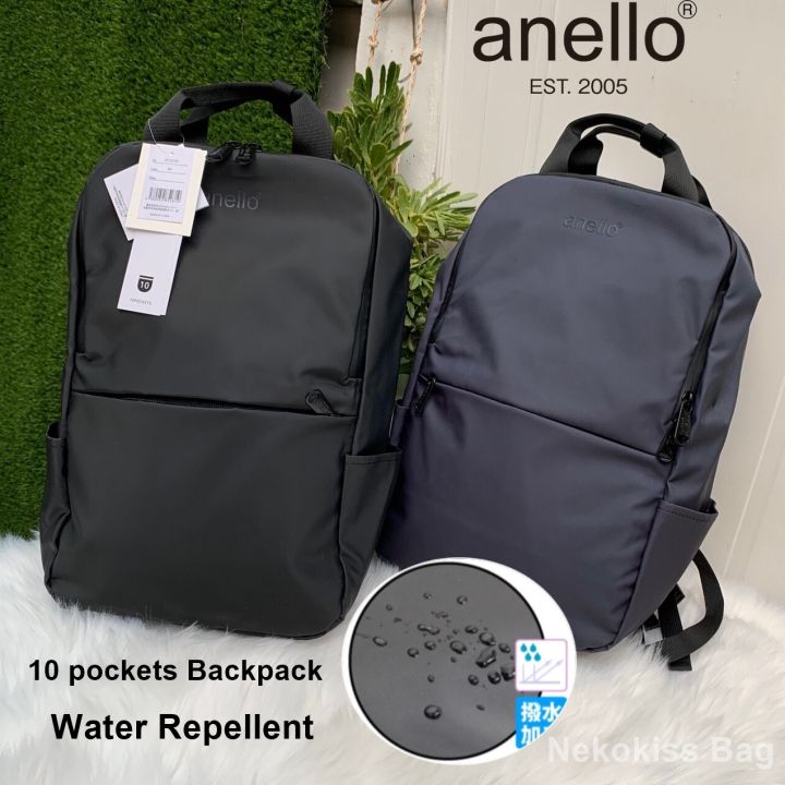 NekokissBag Anello NESS BACKPACK 10 pockets Water Repellent กระเป๋าผ้า ...