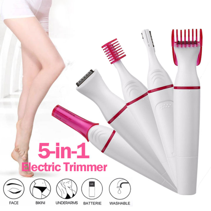 Electric Women Epilator Rechargeable Waterproof Hair Removal Razor ...