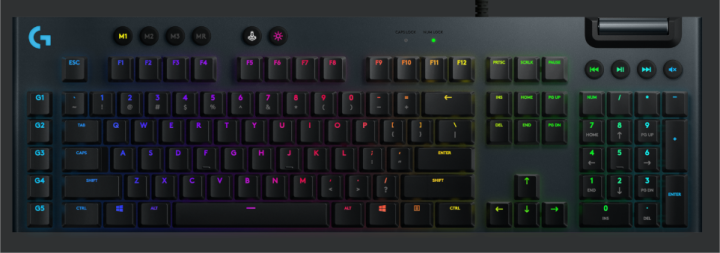 Logitech G813 LIGHTSYNC RGB Mechanical Gaming Keyboard with Low Profile ...