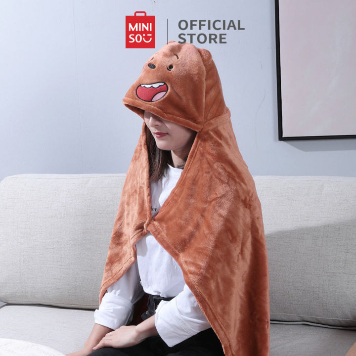 MINISO We Bare Bears Chăn Trùm Đầu Văn Phòng Ngủ Trưa Chăn Điều Hòa ...