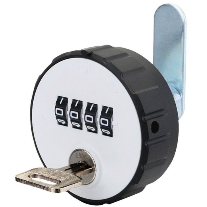 Combination Cabinet Cam Lock 4 Digital Round Padlock with Key Drawer ...