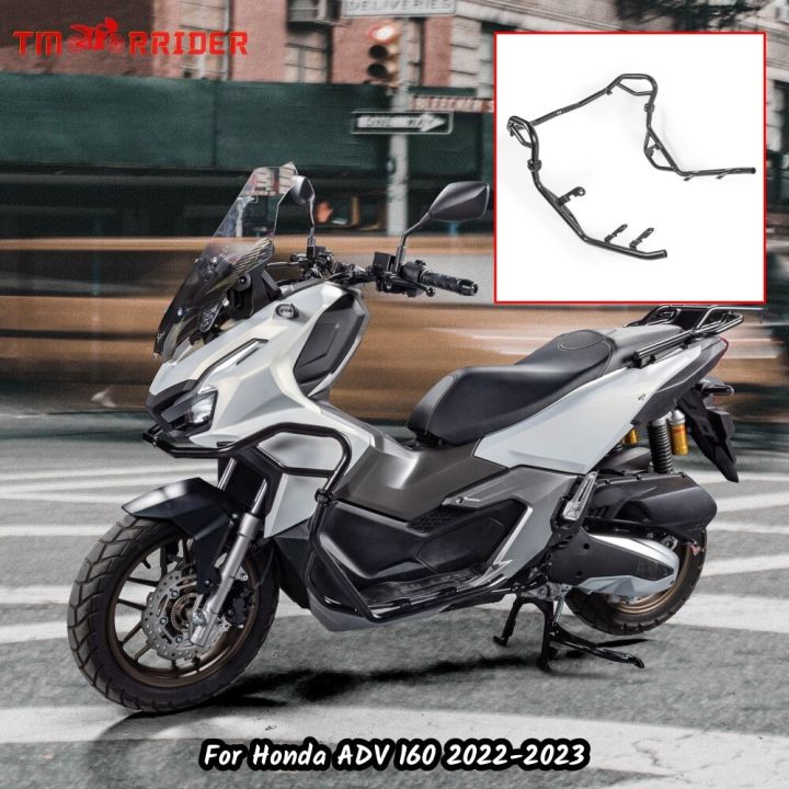 Motorcycle Upper Lower Bumper Engine Guard Frame Highway Crash Bar For Honda ADV 160 2022 2023 ...