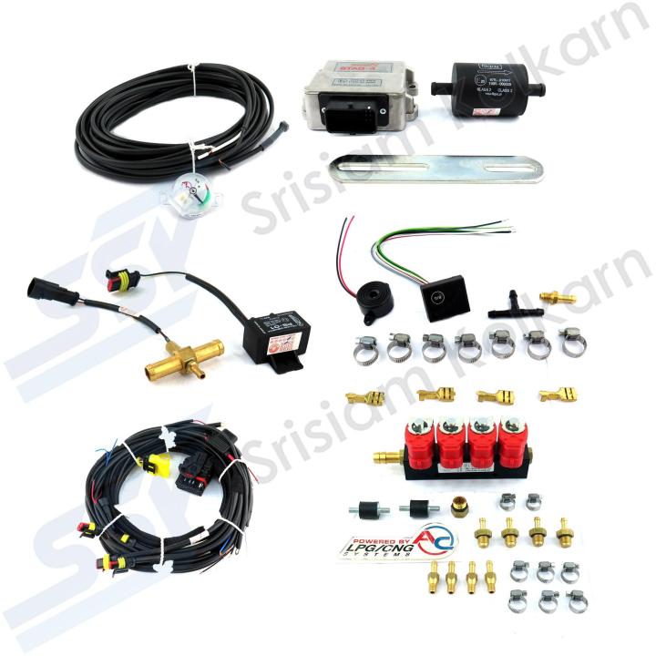 AC AUTOGAS หัวฉีดแก๊สทั้งชุด 4 สูบ มิเนียม (STAG 4 ECO) (69860478 ...