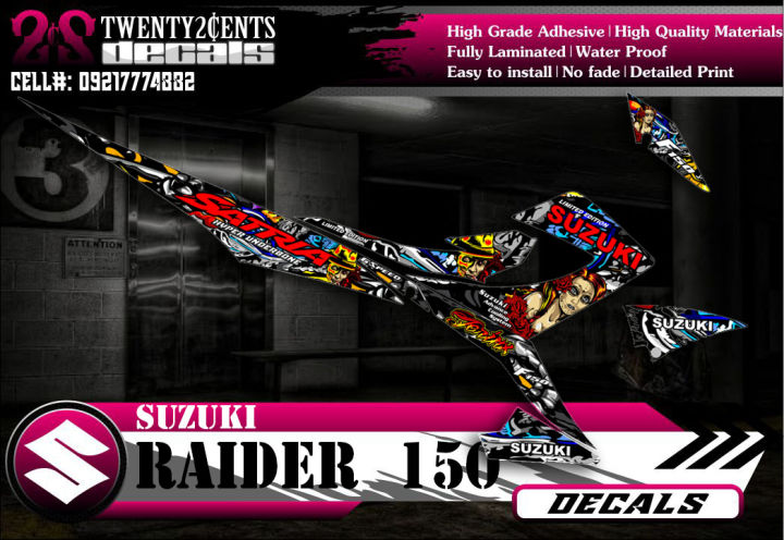raider 150 decals sticker girl thai concept | Lazada PH