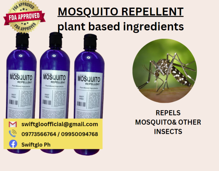 MOSQUITO & INSECT REPELLENT (FDA APPROVED) PLANT BASED INGREDIENTS ...