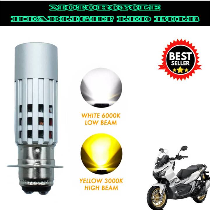 SUZUKI raider 150 -MOTORCYCLE Headlight LED | DUAL Bulb | High Yellow ...