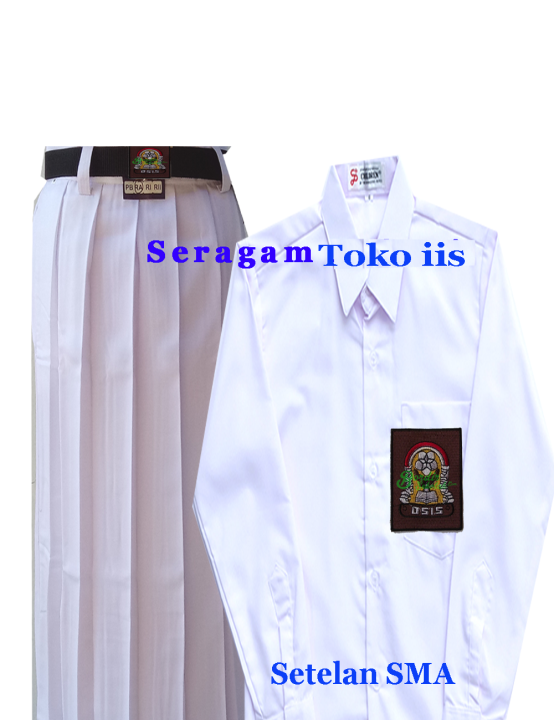 Setelan Sma Seragam Putih Putih Rok Rempel Siswi Sma | Lazada Indonesia