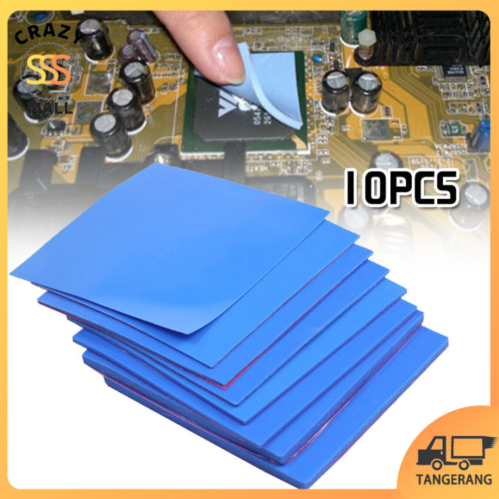 10PCS Cooler Conductivity Silicone Thermal Pad/High Thermal ...