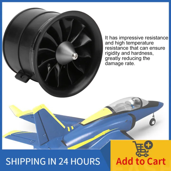 #best deal#70Mm Ducted Fan, RC Brushless Motor 70Mm 12 Blades Ducted ...