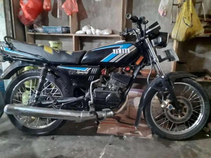 STRIPING STIKER LIS POLET BODY YAMAHA RX SPESIAL 1990 RXS HITAM BIRU ...