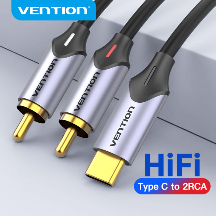 Vention Type C RCA Cable USB C Male to Dual RCA Male Cable For iphone ...