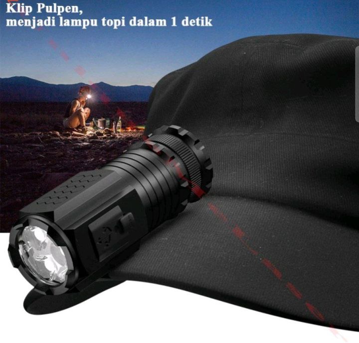 Senter mini monster bermata tiga Jerman, senter super bertenaga ...