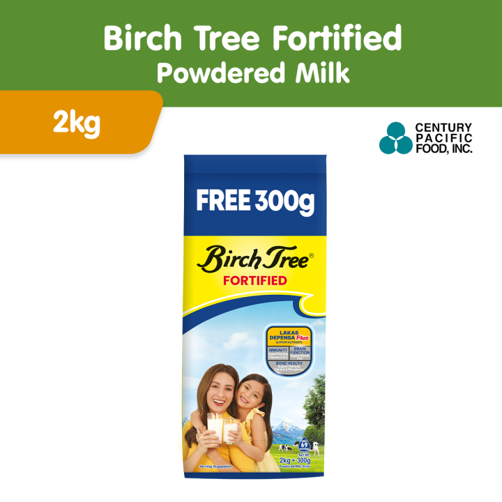 Birch Tree Fortified Powdered Milk 2kg with FREE 300g - Supports ...