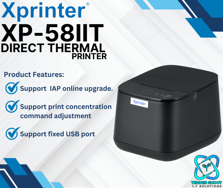 Xprinter XP-58IIT XP 58IIT 58mm Thermal Printer With USB + Bluetooth ...
