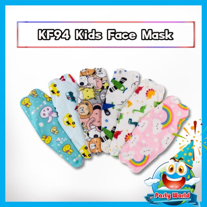 🎉 KF94 Children Face Mask Cute Cartoon Pattern Design 4-12 Years Old ...