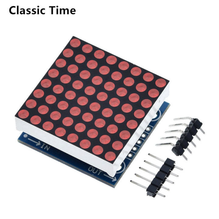 Max7219 Dot Matrix Module Microcontroller Module Diy Kit Mcu Led Display Control Module Kit