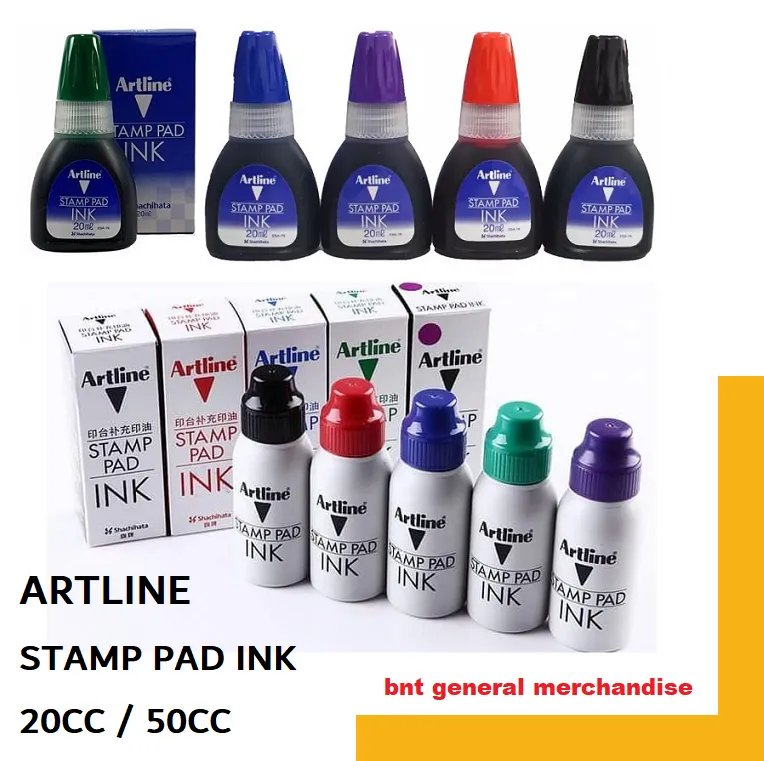 Artline stamp pad ink 20ml or 50ml SOLD PER BOTTLE | Lazada PH