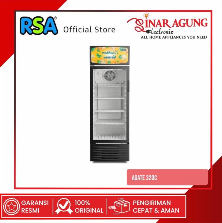 SHOWCASE / CHILLER RSA-AGATE 320C (328 LITER / 4 RAK) GARANSI RESMI ...