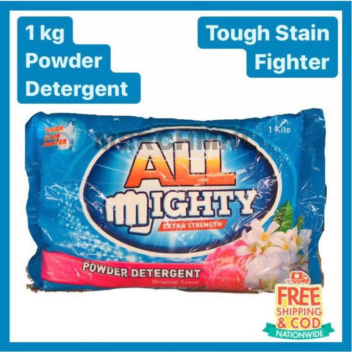 All Mighty Clean Detergent Powder Tough Stain Fighter - Powder (Blue ...