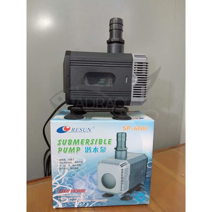 RESUN SP-6000 SUBMERSIBLE PUMP POMPA AIR CELUP FILTER AQUARIUM ...