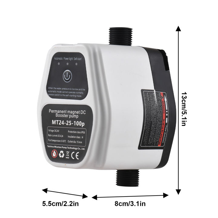 Portable Water Pressure Booster Pump 24V 100Pa Auto Shower Water ...