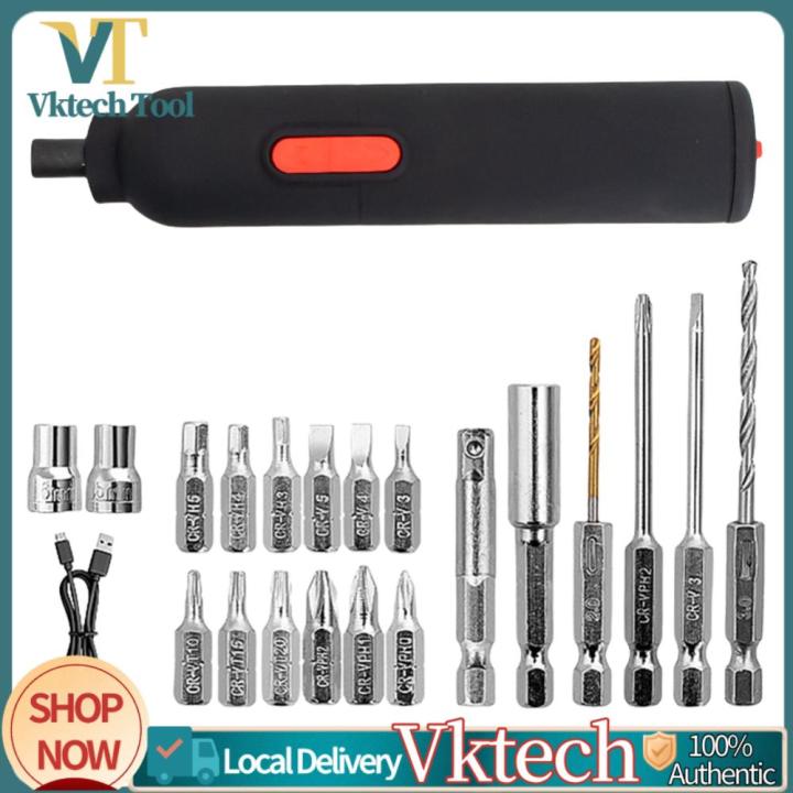 [Vktech]Electric Screwdriver Set 2000mAh Battery Cordless Screwdriver ...