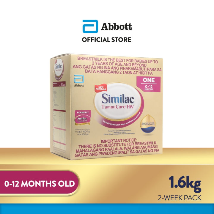 Similac TummiCare HW One 1.6kg Infant Formula for 0-12 Months Old Milk ...