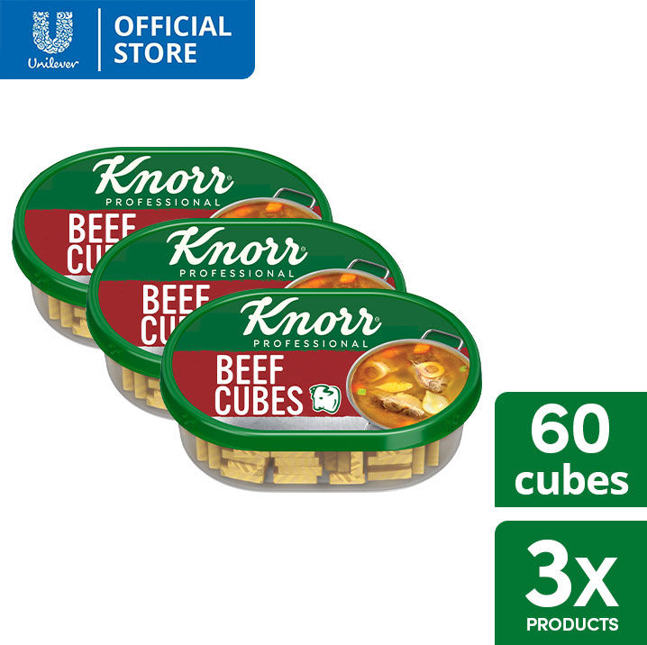 [BUNDLE OF 3] Knorr Beef Cubes Professional Pack 600g | Lazada PH