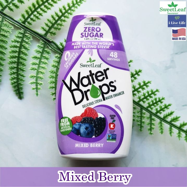 น้ำหยด SweetLeaf Water Drops Stevia Water 48 ml - Wisdom Natural ...