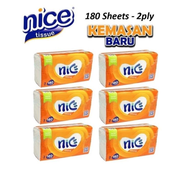 Nice Facial Tissue 180 Sheet (PAKET 5 PCS) | Lazada Indonesia