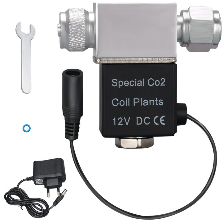 Solenoid Valve for Aquarium CO2 System Regulator DC 12V Output Connect M10*1 External Thread ...
