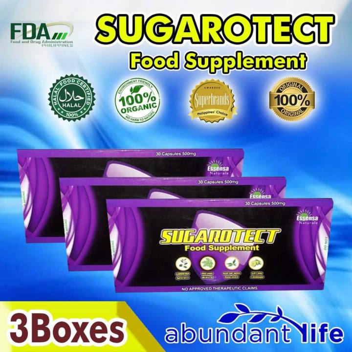 SUGAR BLOCKER SUGAROTECT 30 capsules 3 BOXES - NATURAL SUGARO BLOCKER ...