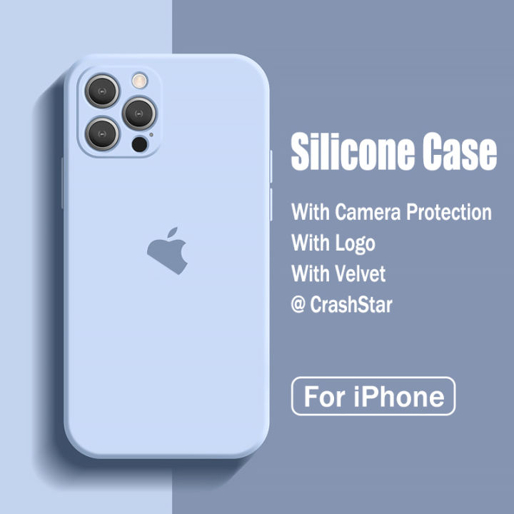 CrashStar With Logo Liquid Silicone Soft Phone Case With Velvet Inside ...