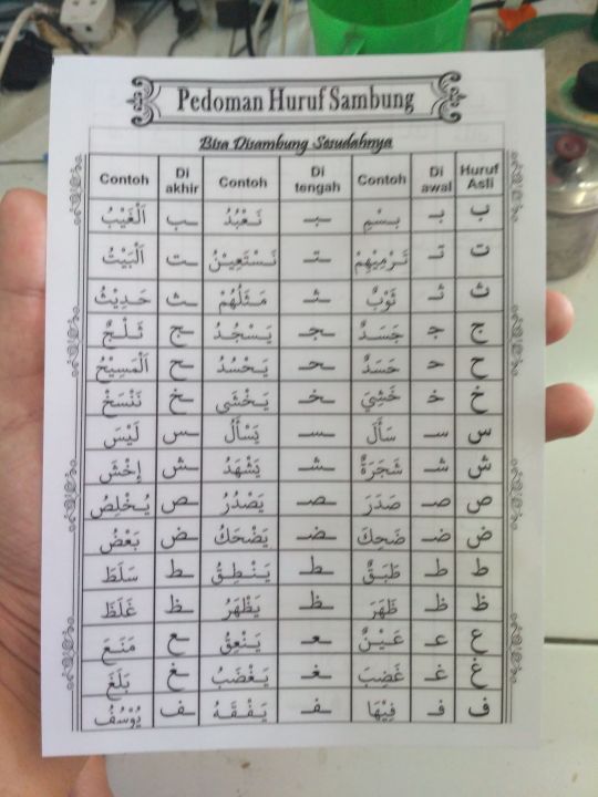 Tabel Huruf Sambung Arab | Lazada Indonesia