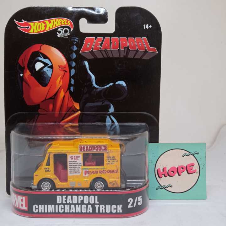 Hot Wheels 50th Special Edition Marvel Diecast Deadpool Chimichanga ...