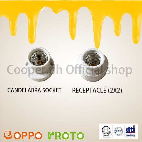 EOPPO 106 E27 RECEPTACLE (2x2)/107 CANDELABRA SOCKET | Lazada PH
