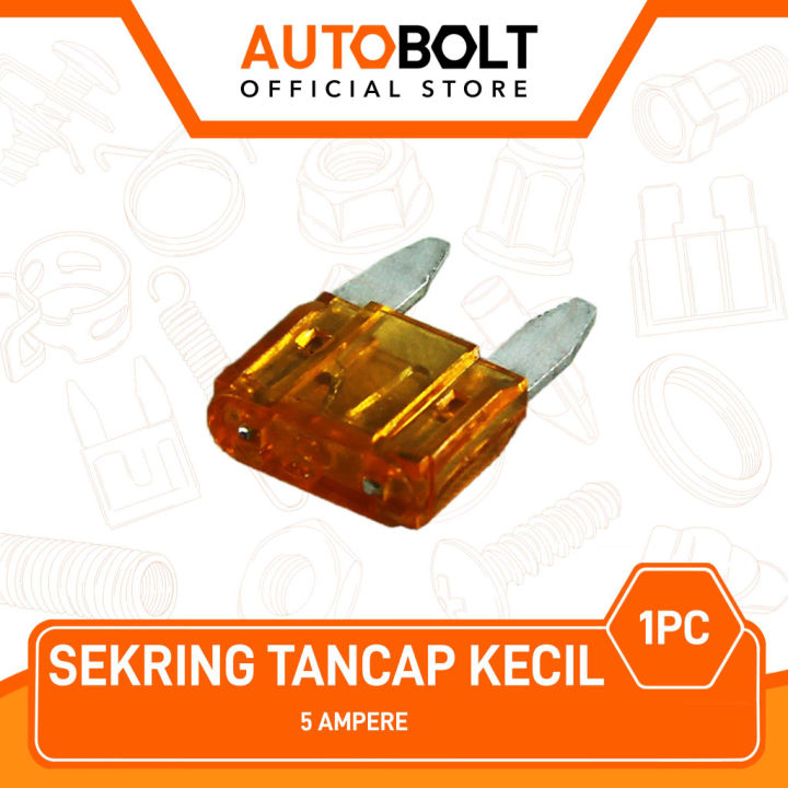 Sekring Tancap Kecil 5A 5 A Amper 5 Ampere Sikring Fuse Blade | Lazada Indonesia