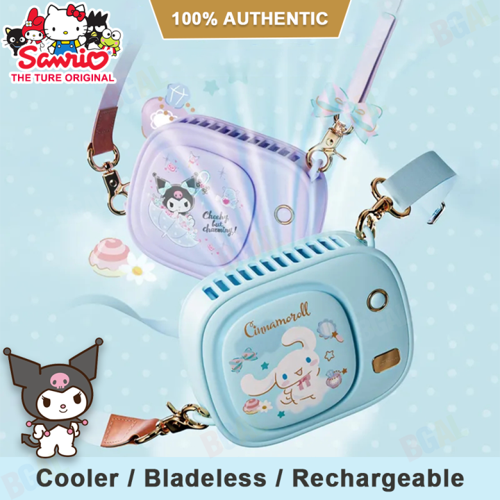 (1800mAh)100% Authentic Sanrio Mini Fan for Kids Crossbody Cooler ...