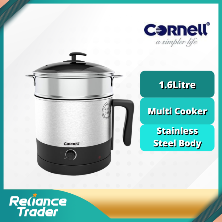 Cornell Multicooker (1.6L) CMC-E160SS / Faber 1.2L Multi Handy Cooker ...