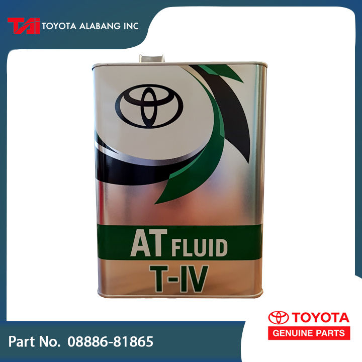 Toyota Genuine ATF AT Fluid Type T-IV 4L - ( 08886-81865 ) | Lazada PH